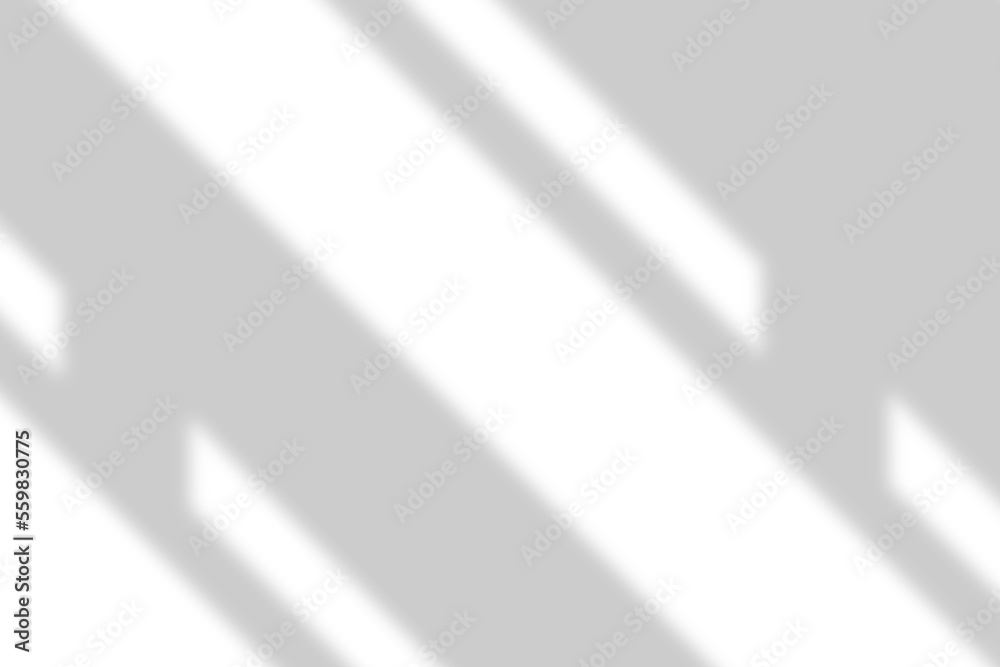 Window natural shadow overlay effect on white texture background, for ...
