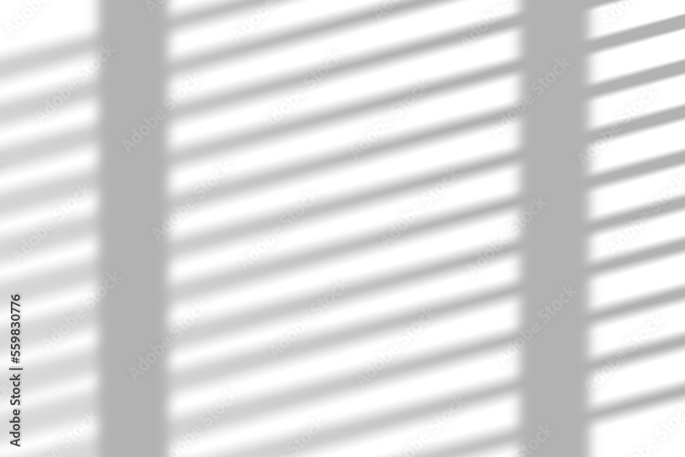 Window natural shadow overlay effect on white texture background, for ...