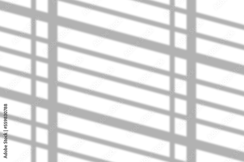 Window natural shadow overlay effect on white texture background, for ...