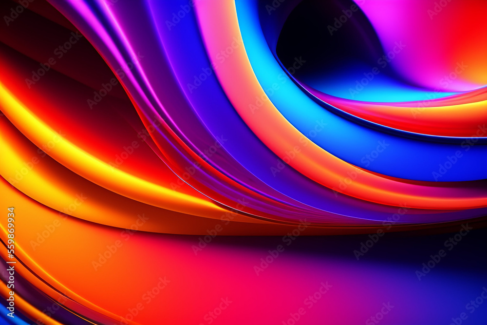 abstract colorful flow poster designs template, dynamic color flow ...