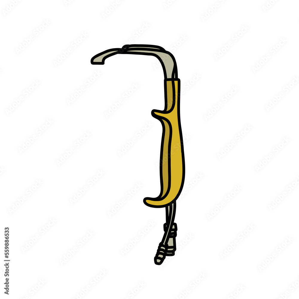 surgical retractor doodle icon, vector color line illustration Stock ...
