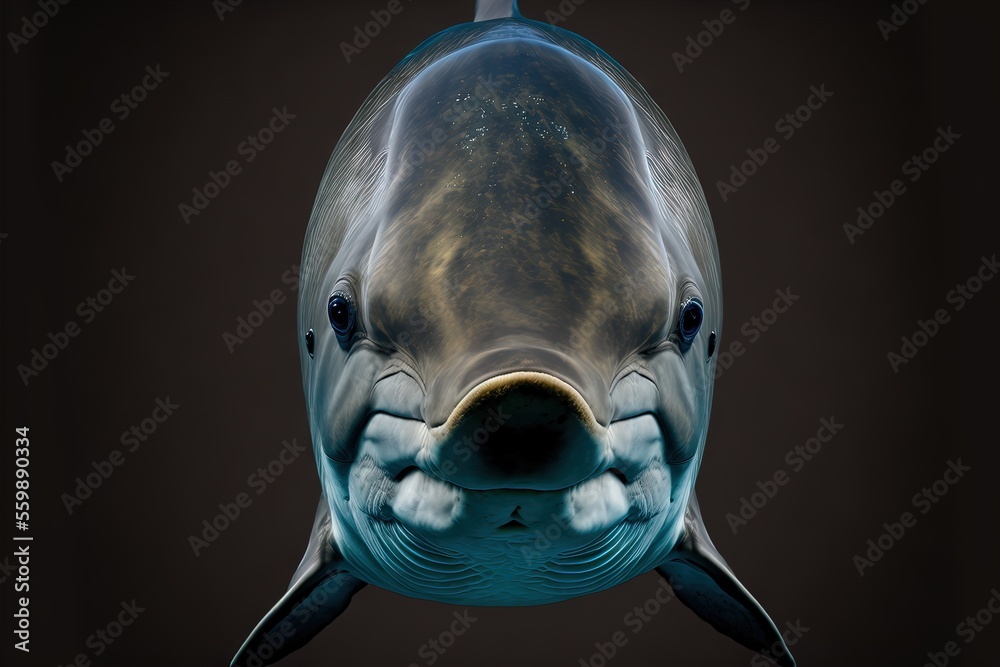 a dolphin with a big smile on its face and mouth is shown in this image ...