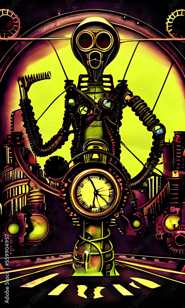 : Generative AI, weirdcore based vivid impact images depicting ...