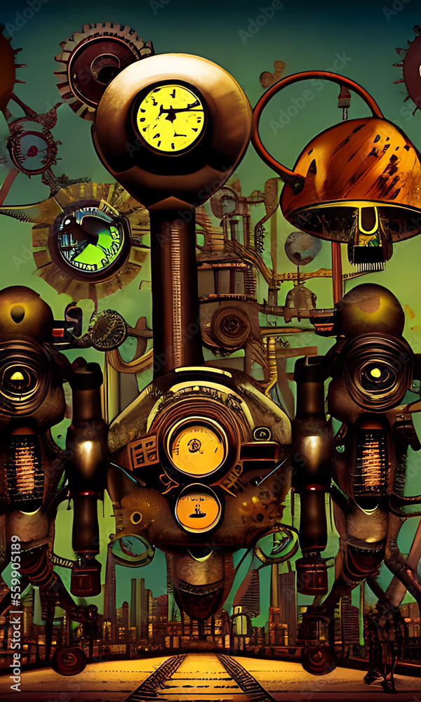 : Generative AI, weirdcore based vivid impact images depicting ...