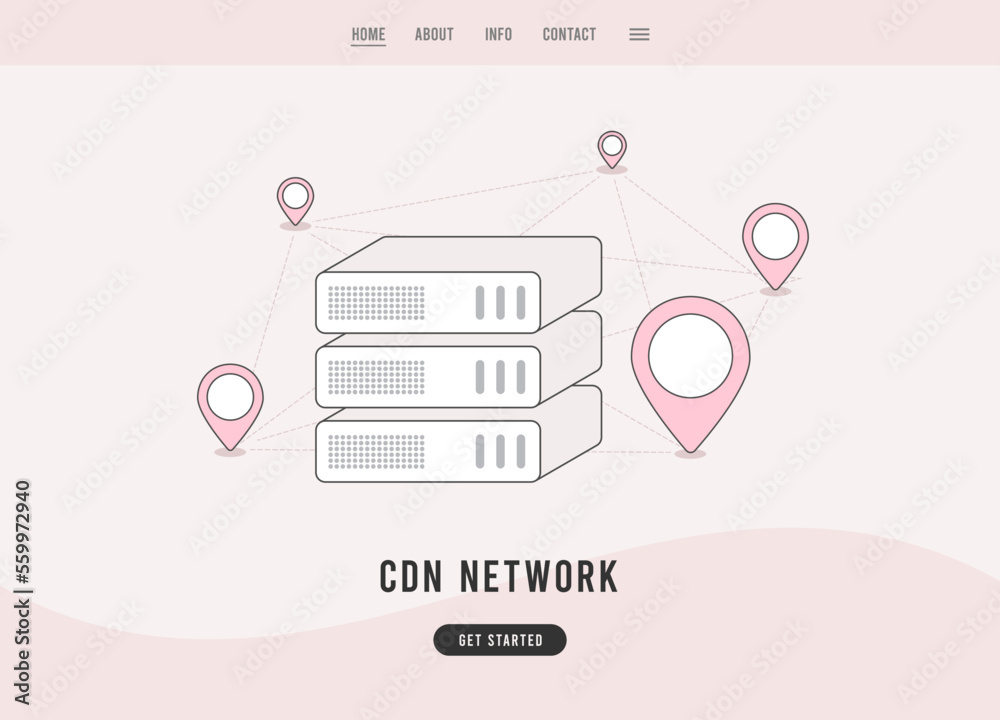 Content delivery network - CDN concept. Geographically distributed data ... Content delivery network - CDN concept. Geographically distributed data ...