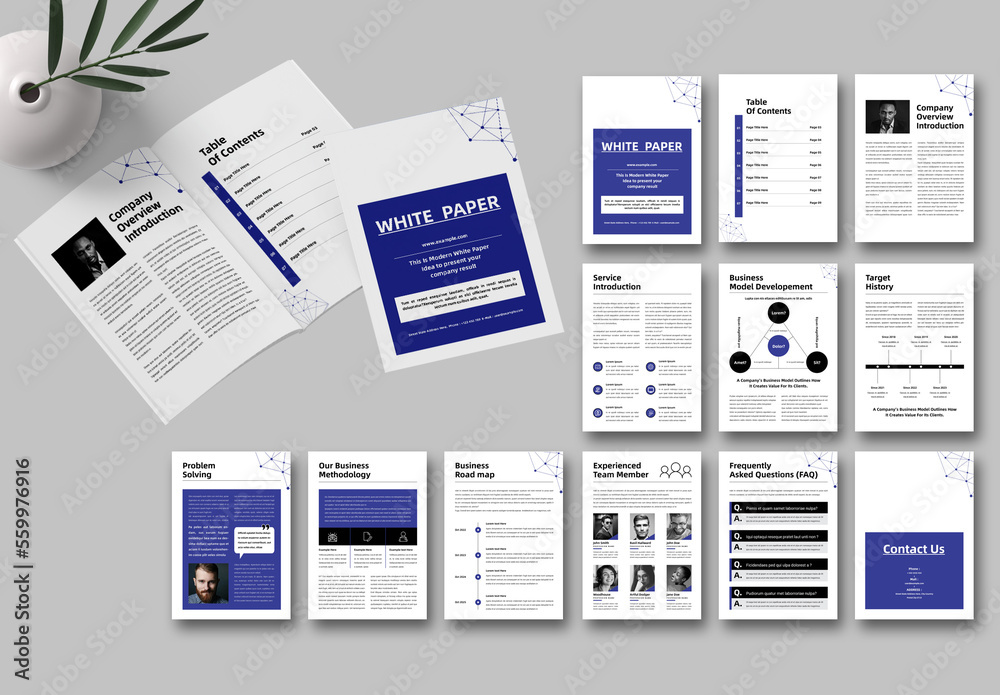 Modelo de White Paper Design Template do Stock | Adobe Stock