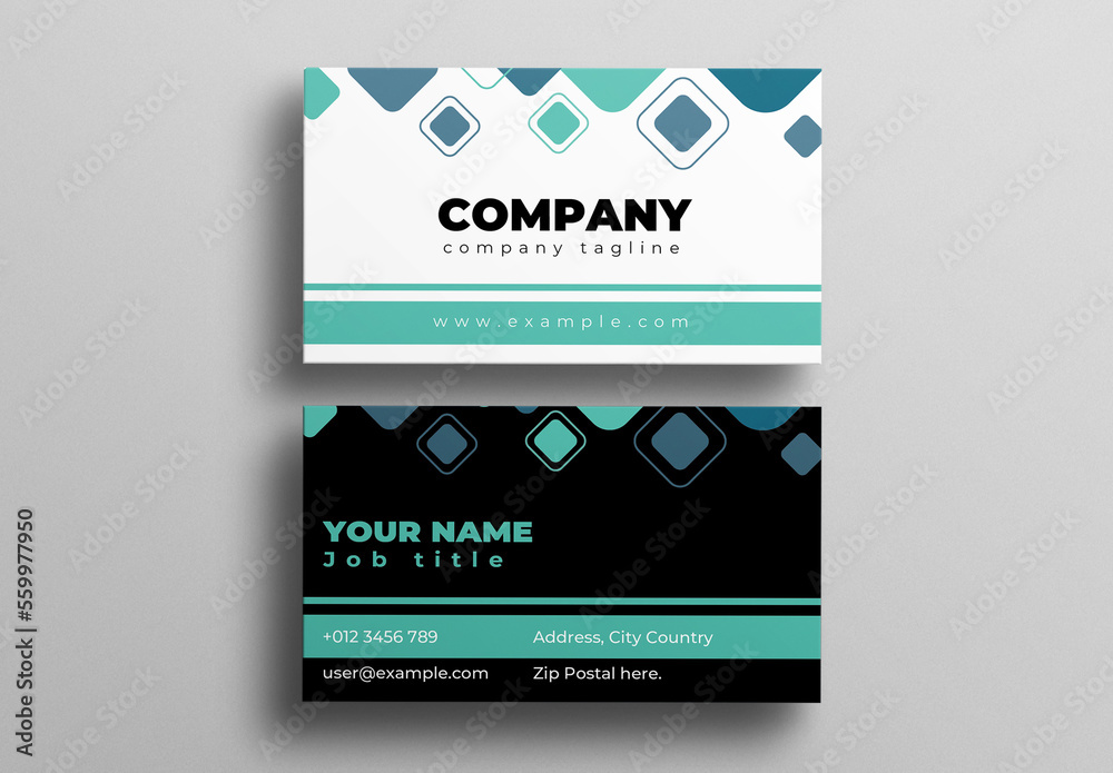 Creative Company Business Card Design Stock Template | Adobe Stock
