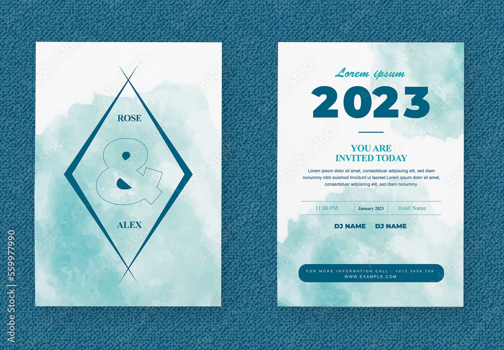 Invitation Card Design Template Stock Template | Adobe Stock