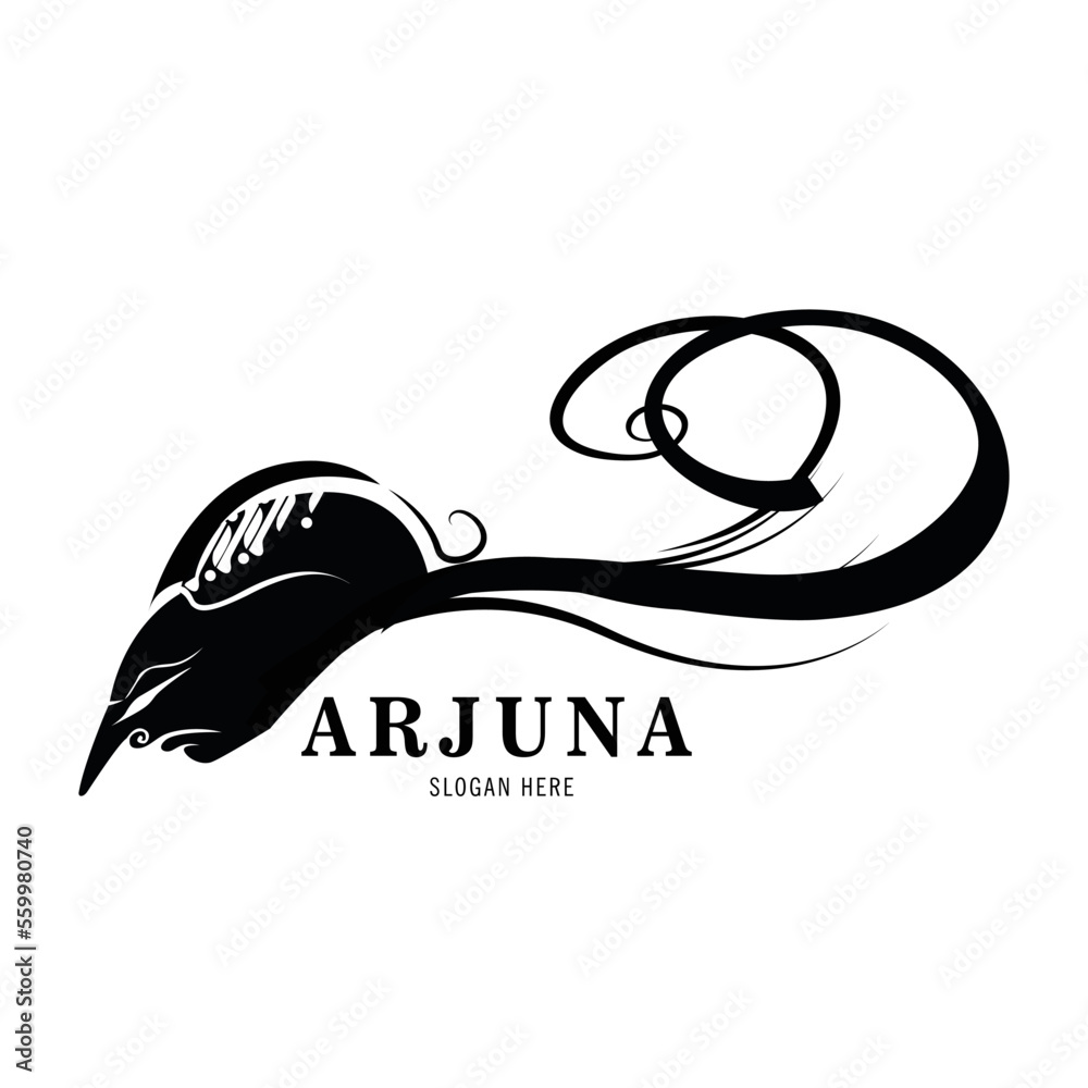 Symbol of traditional heritage with Arjuna's head for your design ...