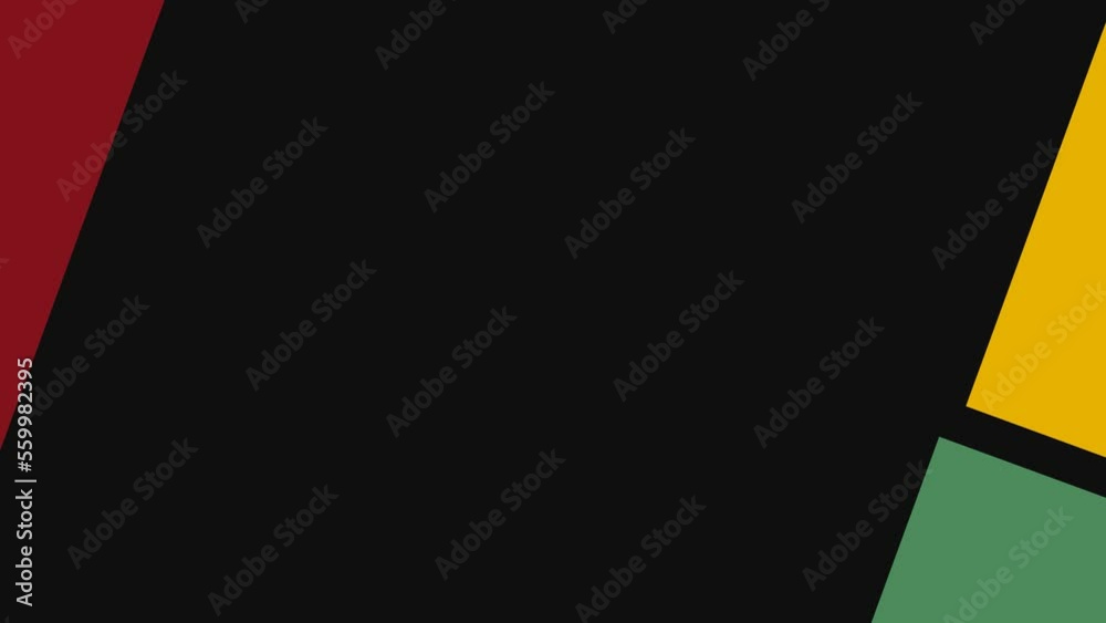 Black History Month animated frame for video editing, Black History ...