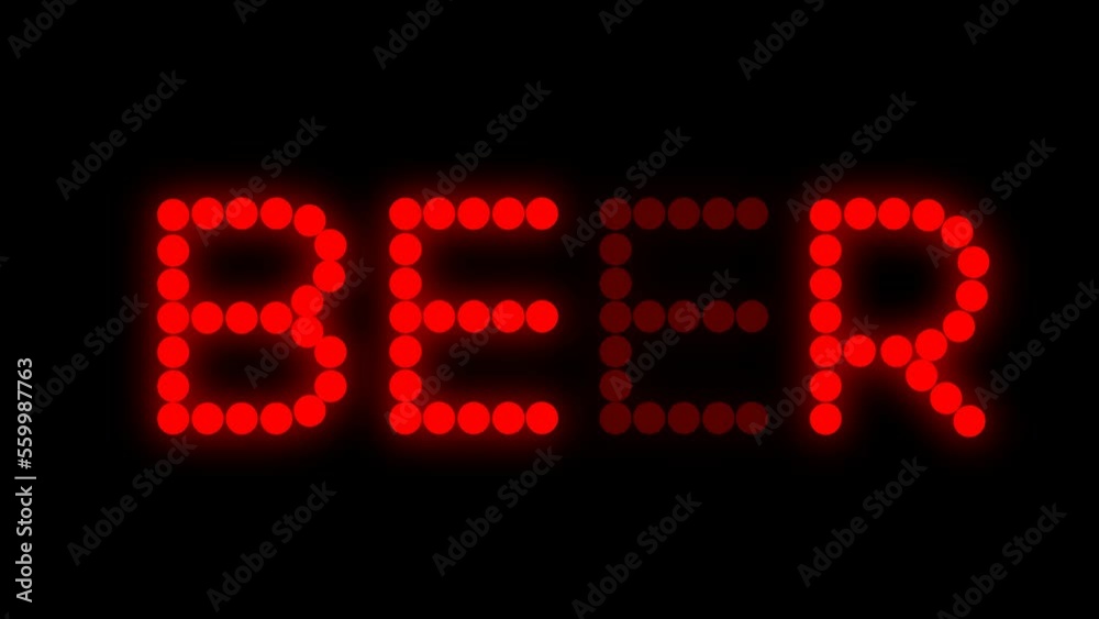 BEER shop LED Display Board,BEER shop LED Text Effect , BEER Neon Sign ...