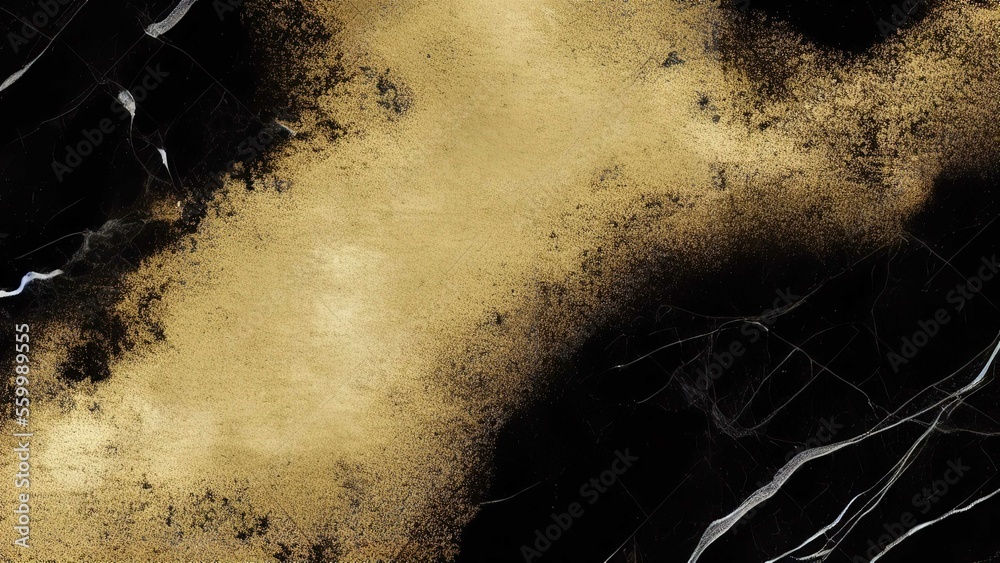Luxury watercolor texture background. Black and gold luxury marble ...