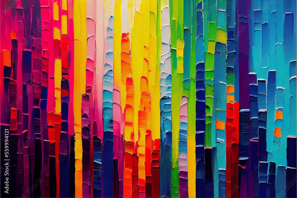 Generative AI illustration of multicolored abstract background with ...