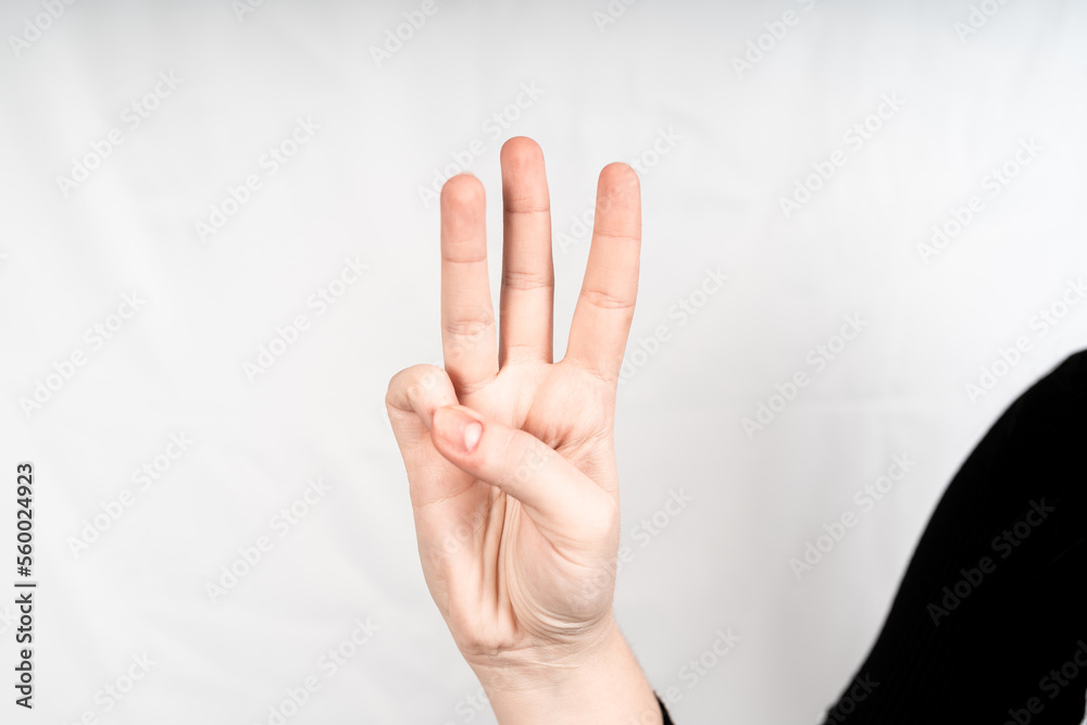 W Letter , Static Hand Gestures for American Sign Language Letters,The ...