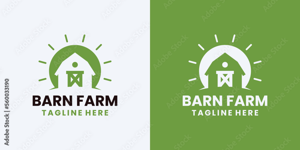 Barn Farm logo design ideas Stock Vector | Adobe Stock