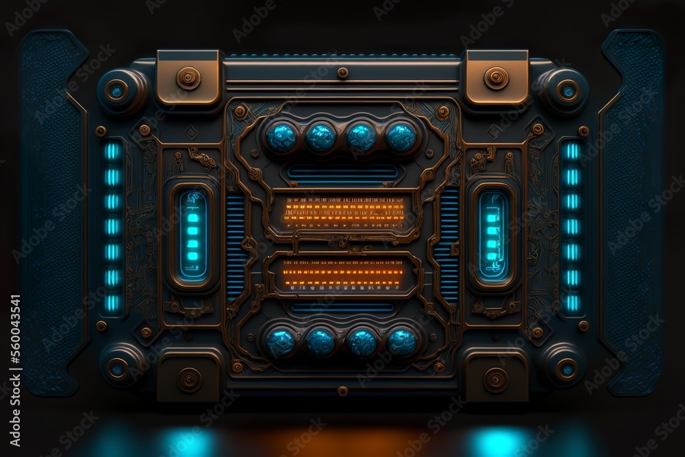 Deep sea submarine equipment interface with sonar terminal monitor ...