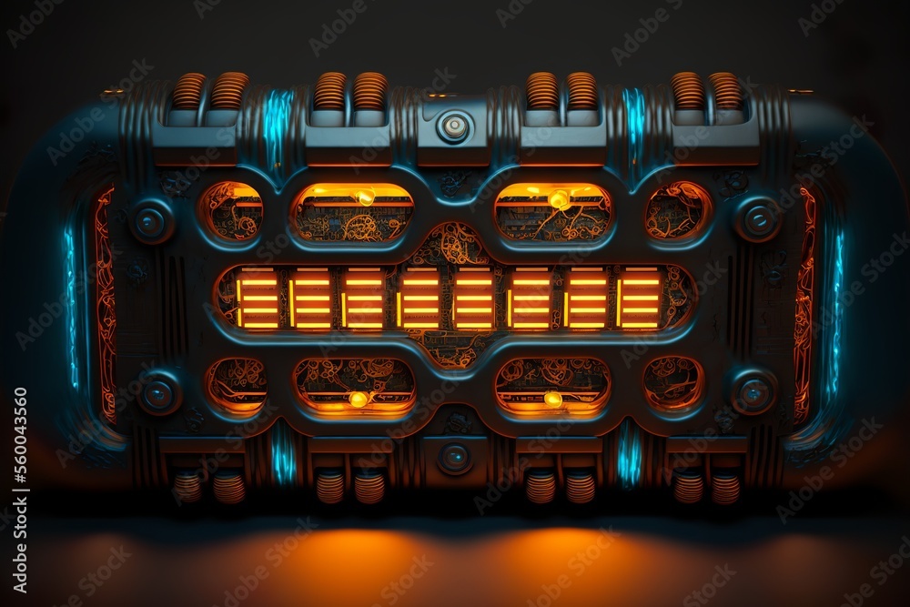 Deep sea submarine equipment interface with sonar terminal monitor ...