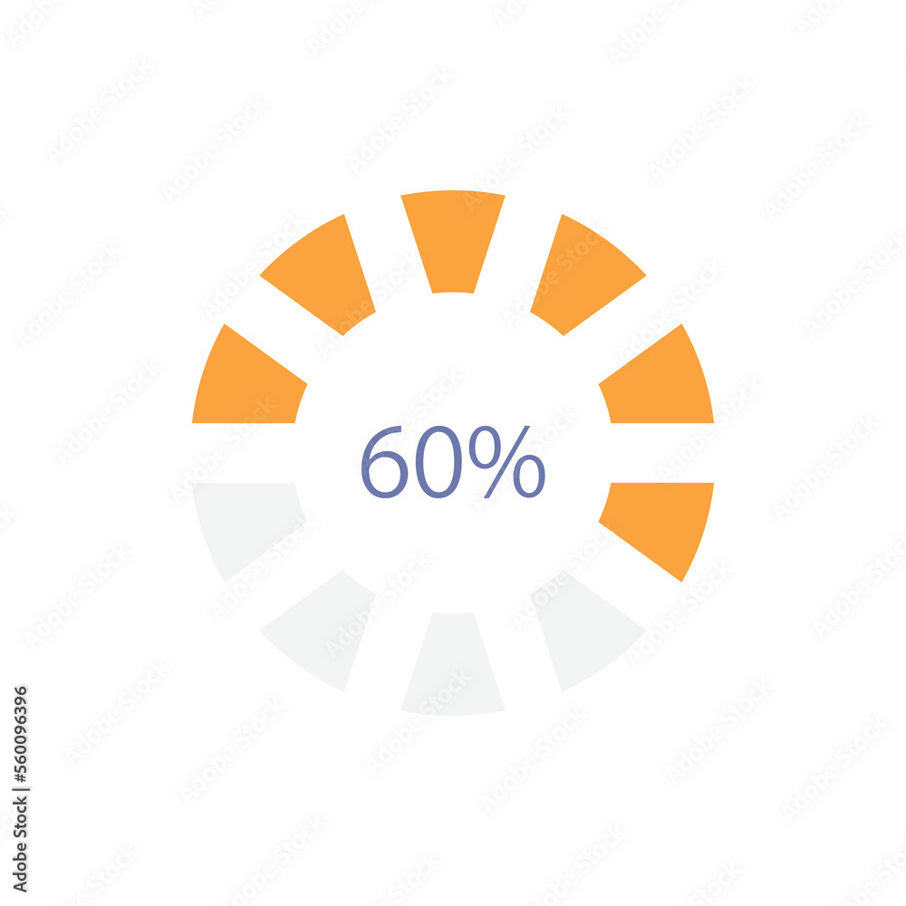 Loader bar infographic chart design template. Circular progress wheel ...