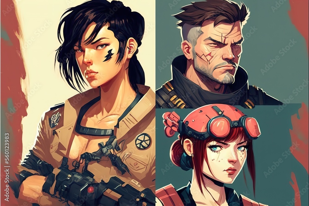 Video Game Character Renders