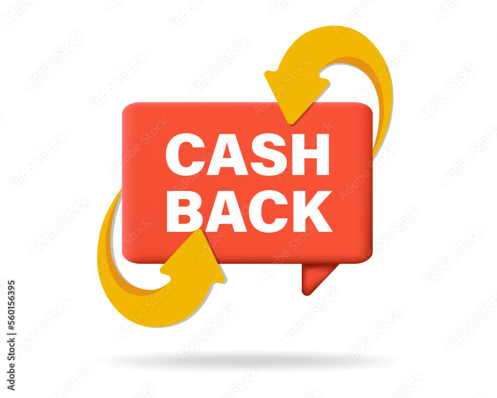 The concept of the Cash back loyalty program. The design of the money ...