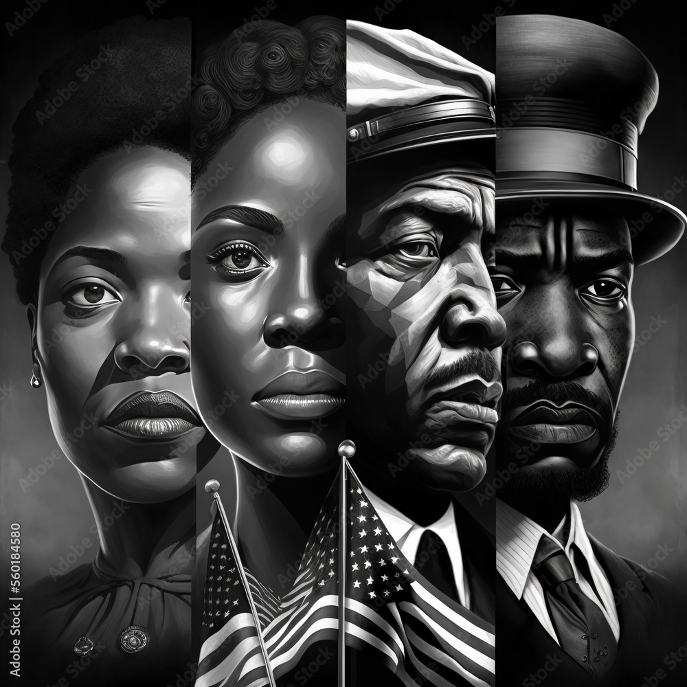 Black history month celebration African American People. Ai Generated ...