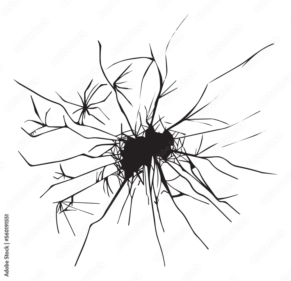 Shattered Glass Effect Vector