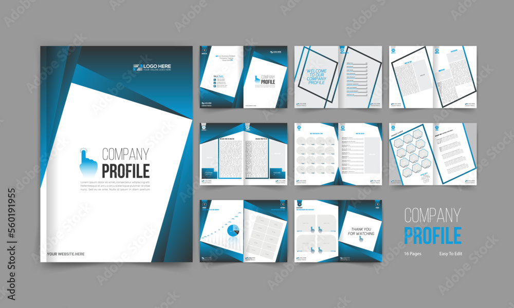 vector made company profile design for you and any use Stock Vector ...