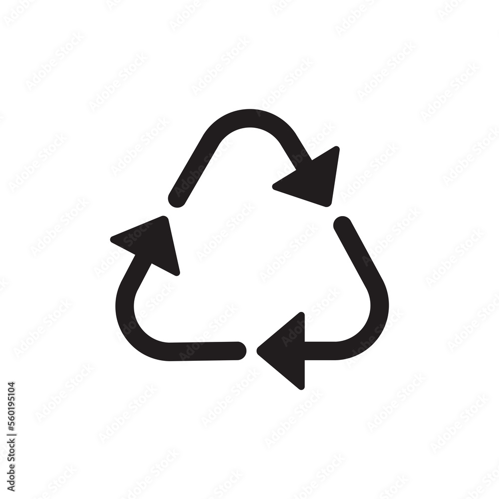Recycle icon. Reusing symbol. Recycle sign Transparent background ...