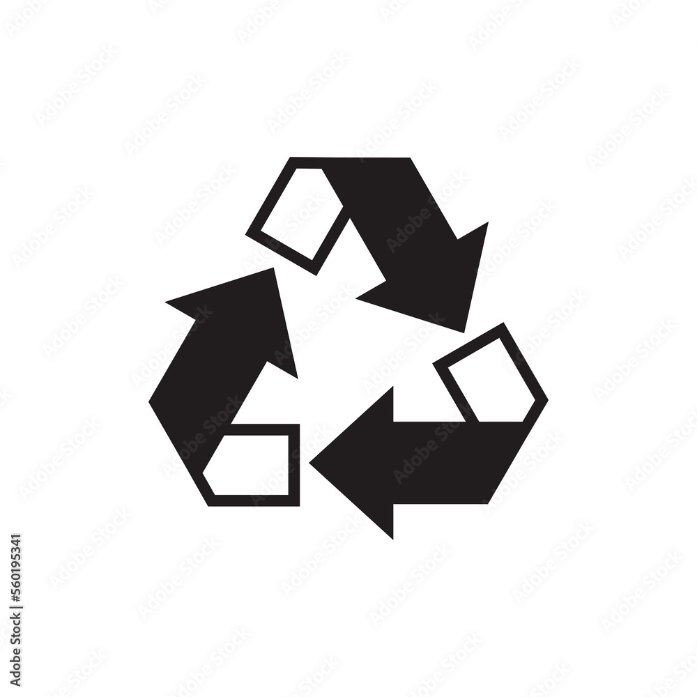 Recycle icon. Reusing symbol. Recycle sign Transparent background ...
