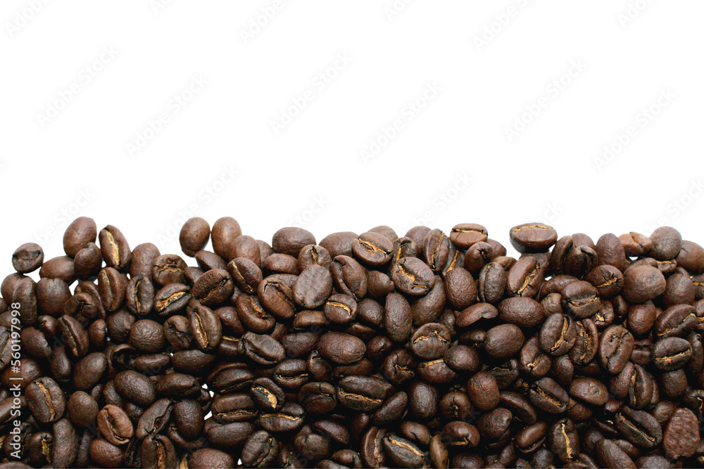 coffee beans isolated on transparent background Stock Illustration ...