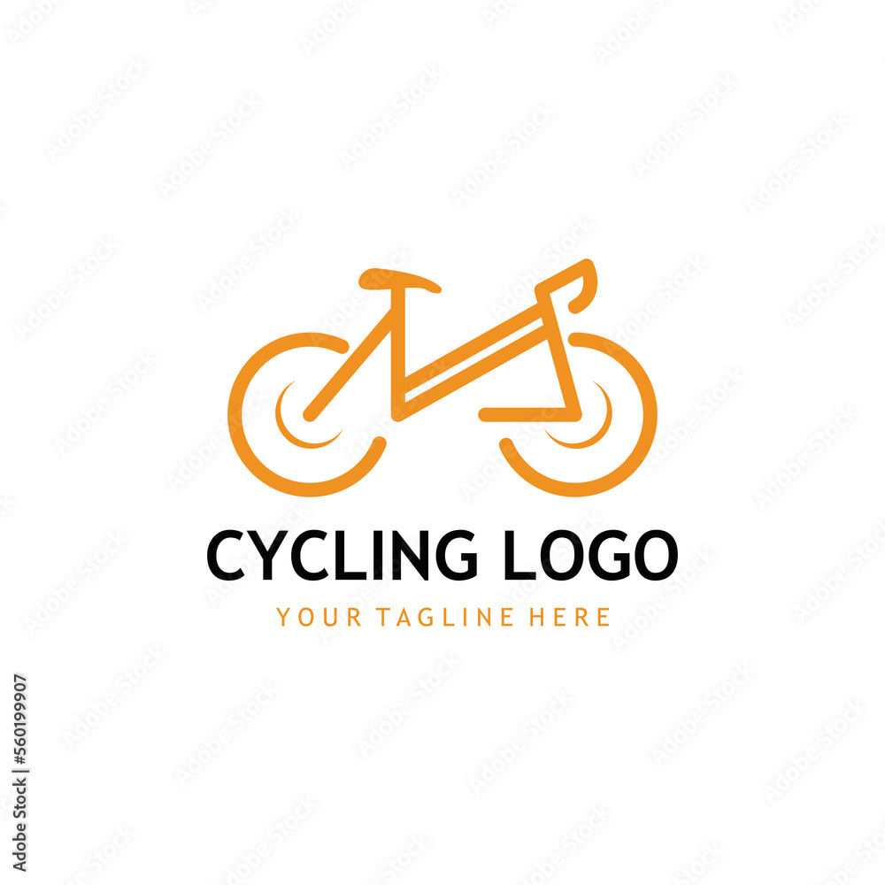 Vector bicycle logo template Stock Vector | Adobe Stock
