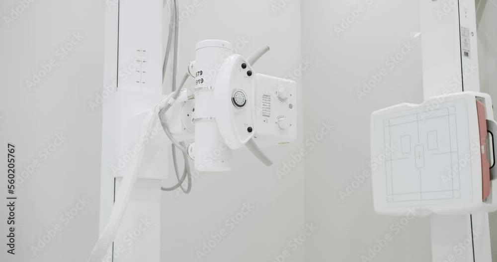 Study of the human body. Modern technologies in medicine. X-ray machine ...