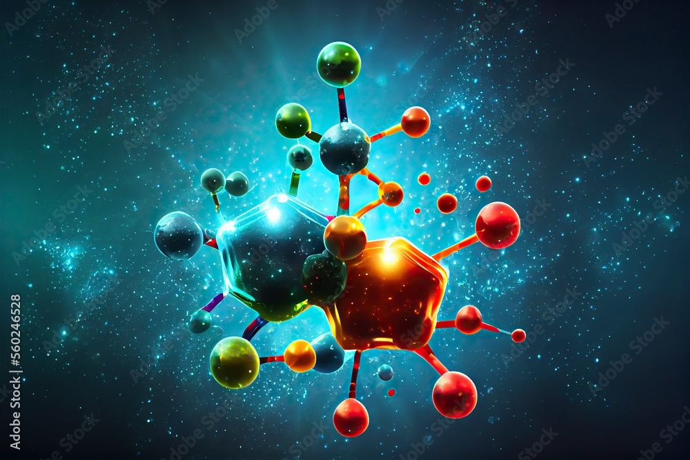 Desktop wallpaper background backdrop molecules Stock Illustration ...