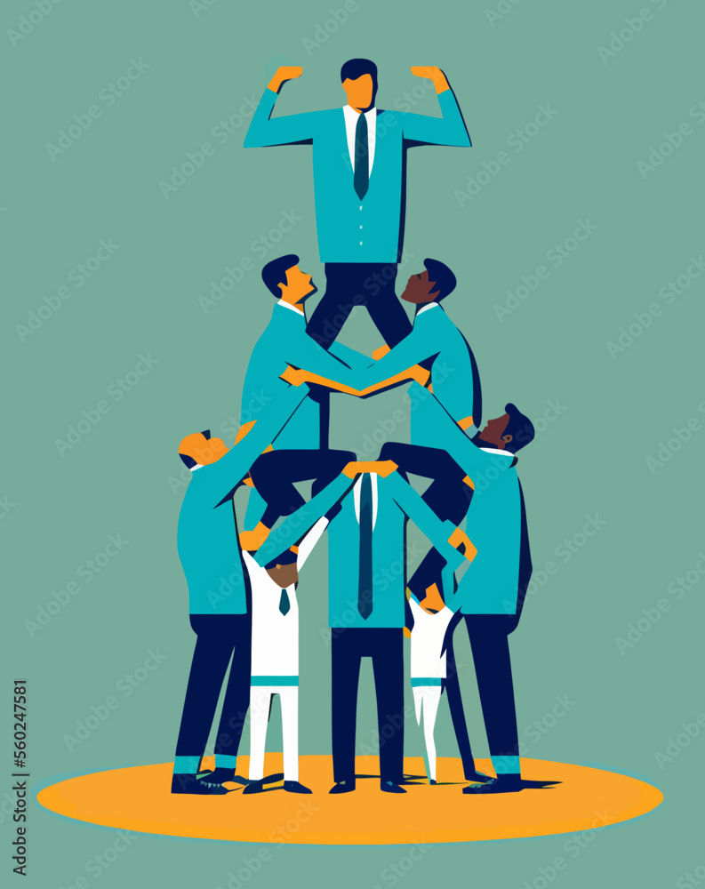 Put the natural leader in his best expression: a businessman who stands ...