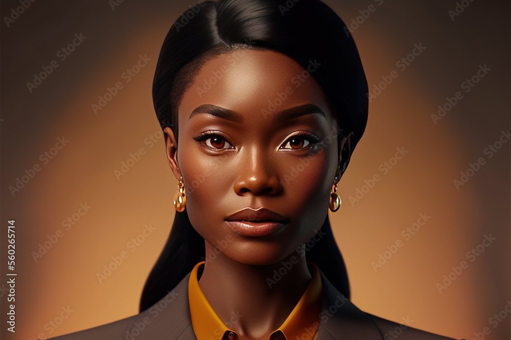 Female leadership, diversity in in office, black asian woman in ...