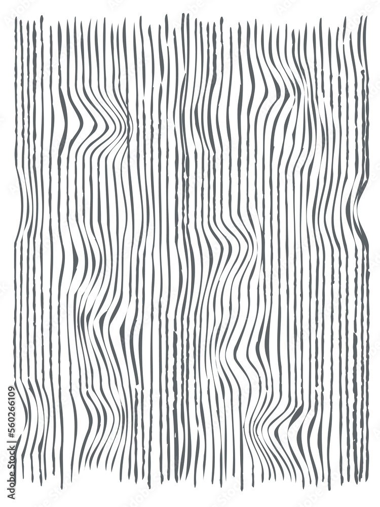 Grid of irregular dark gray lines in vertical direction and on white ...