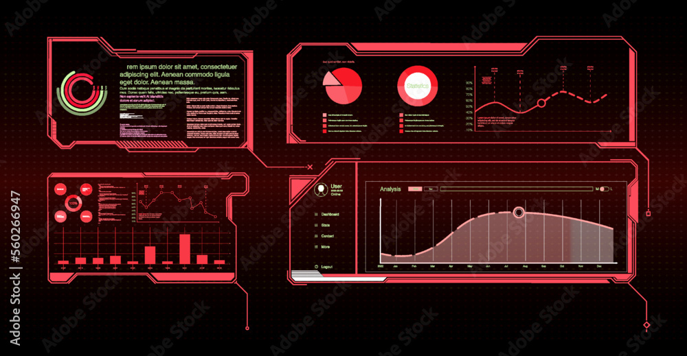 GUI elements for game. Data information infographic. Vector Big set of ...