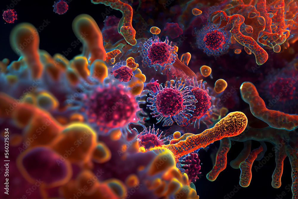 micro organisms Stock Illustration | Adobe Stock