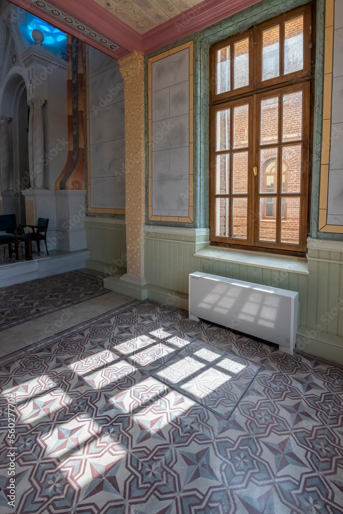 Interior design of Grand Synagogue of Edirne, aka Adrianople Synagogue ...