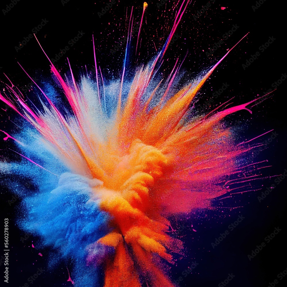 Rainbow Explosion Background