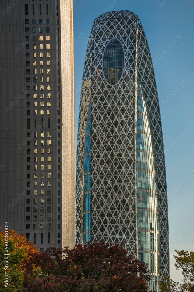 This image shows an impressive cocoon building's architecture in Japan ...