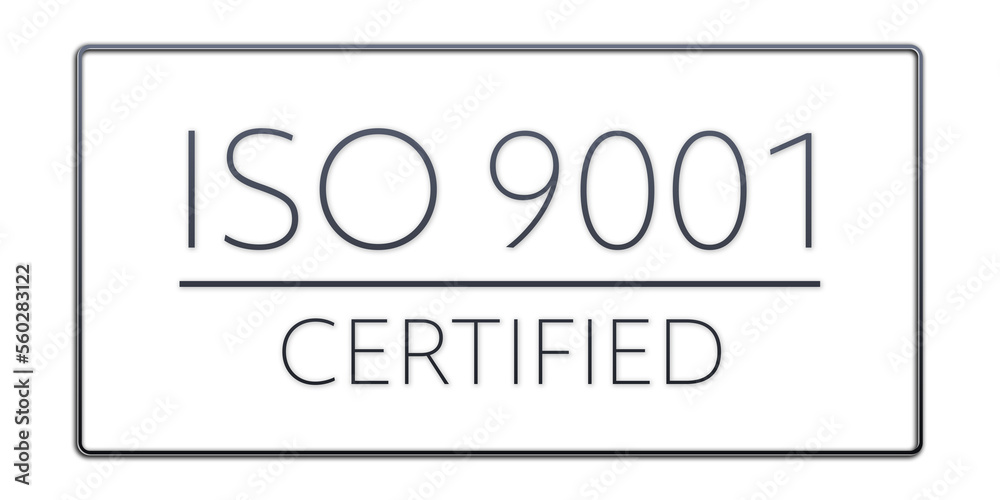 Iso 9001 - standard certificate badge for quality management system ...