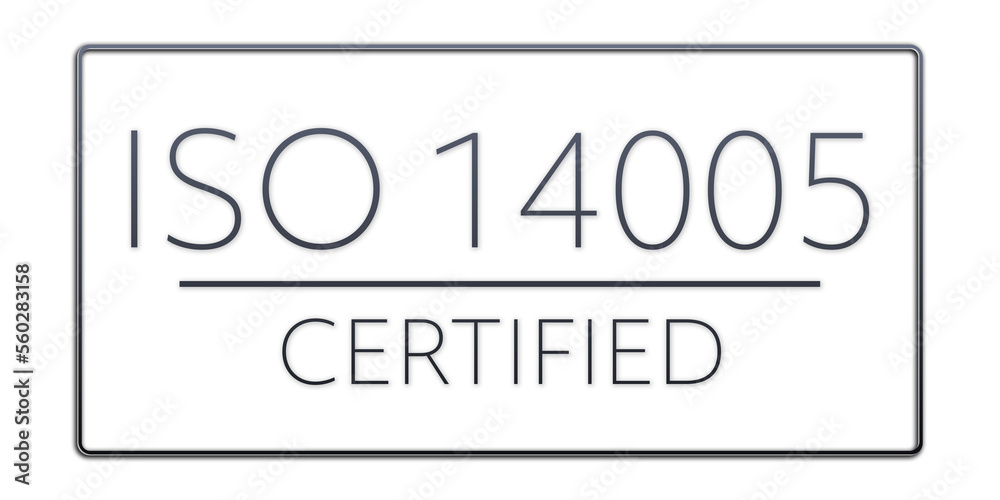 Iso 14005 - standard certificate badge for quality management system ...
