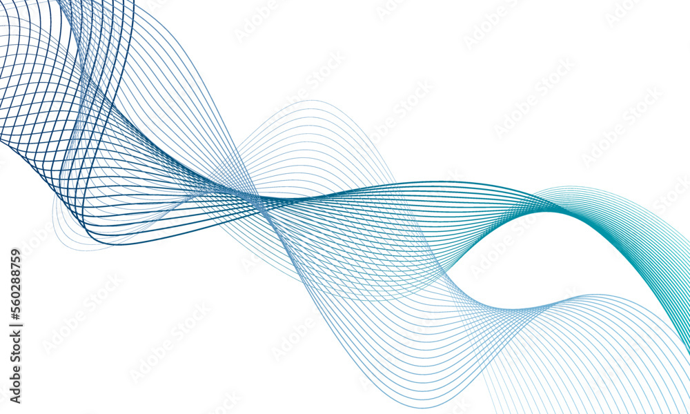 Abstract colorful wave element for design. Digital frequency track ...