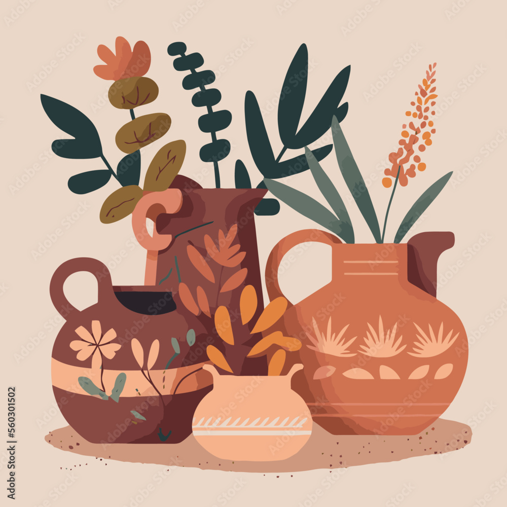 Abstract Ceramic Pots