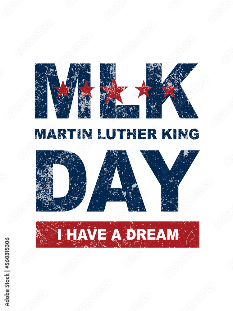 Martin Luther King Jr. Day png, Martin Luther King Jr. Day typography ...