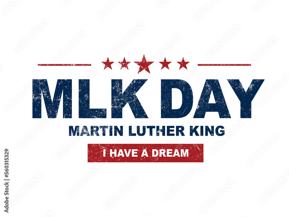 Martin Luther King Jr. Day png, Martin Luther King Jr. Day typography ...