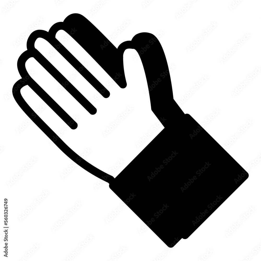 hand shake solid icon Stock Vector | Adobe Stock