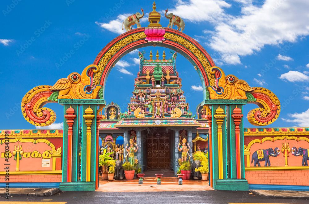 Temple tamoul, la Possession, île de la Réunion Stock Photo | Adobe Stock