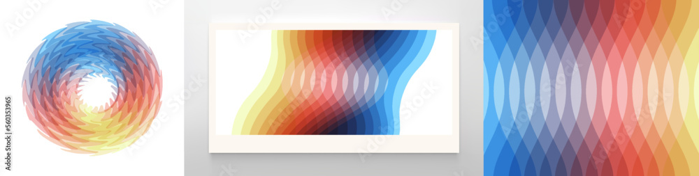 Sphere. Digital wave with dynamic effect. Abstract background. 3d vector illustration made of ...